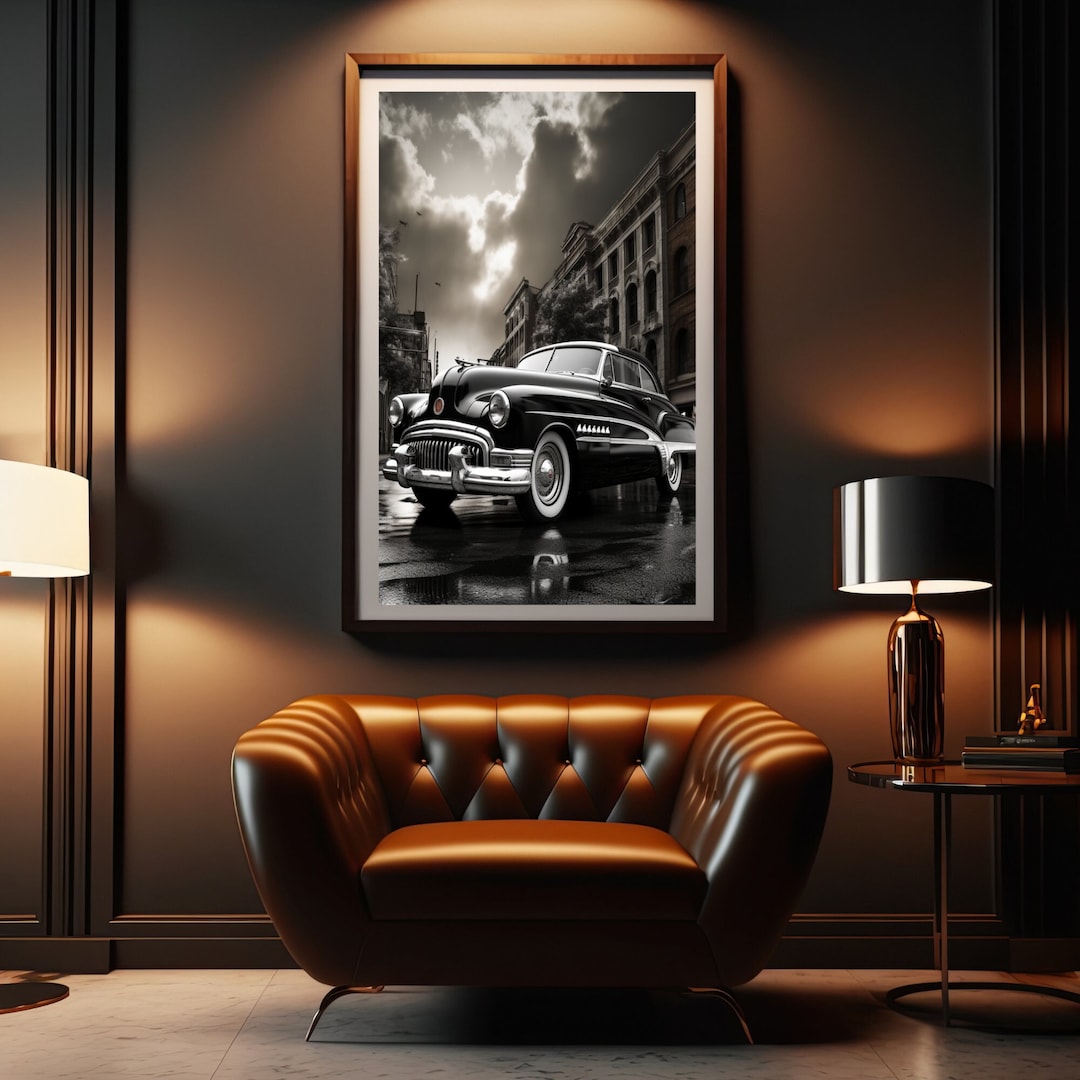Printable Classic Car Wall Art Vintage Art Digital Print - Etsy