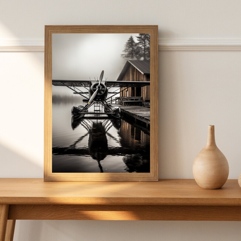 Printable Seaplane Wall Art, Airplane Art, Instant Download, 300DPI - Etsy