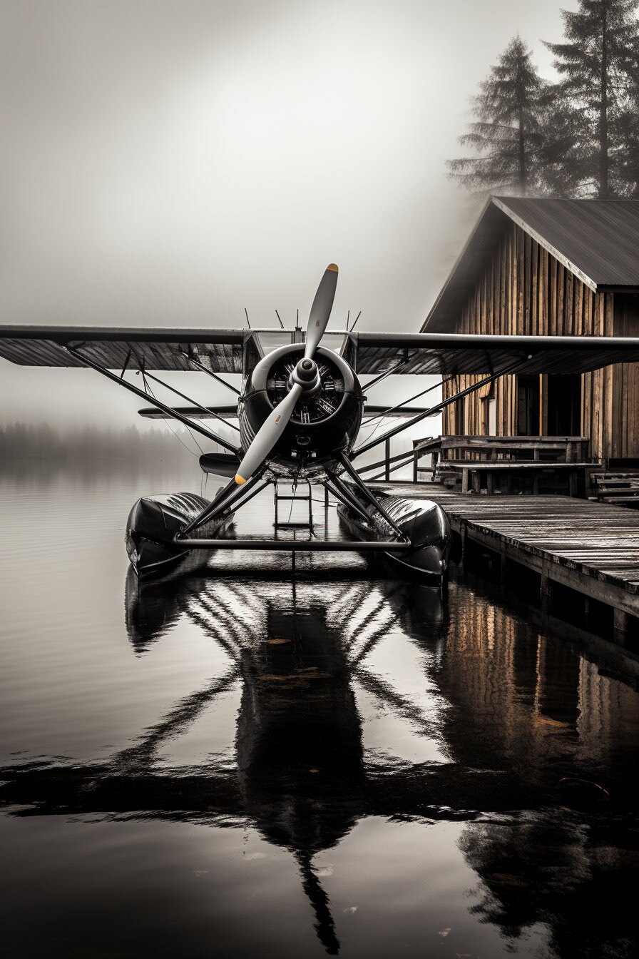 Printable Seaplane Wall Art, Airplane Art, Instant Download, 300DPI - Etsy