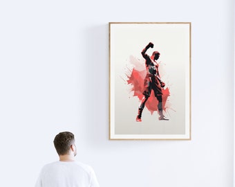 Pug Dog as Boxing Champion Boxer Fighter MMA Poster Print, Wall Art ...