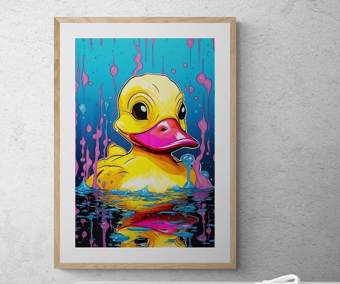 Rubber Duck Wall Art Pop Art Digital Downloadable Print - Etsy