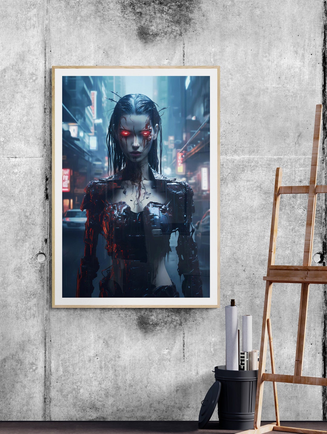 Cyberpunk Evil Wall Art Digital Downloadable Cyberpunk Print - Etsy