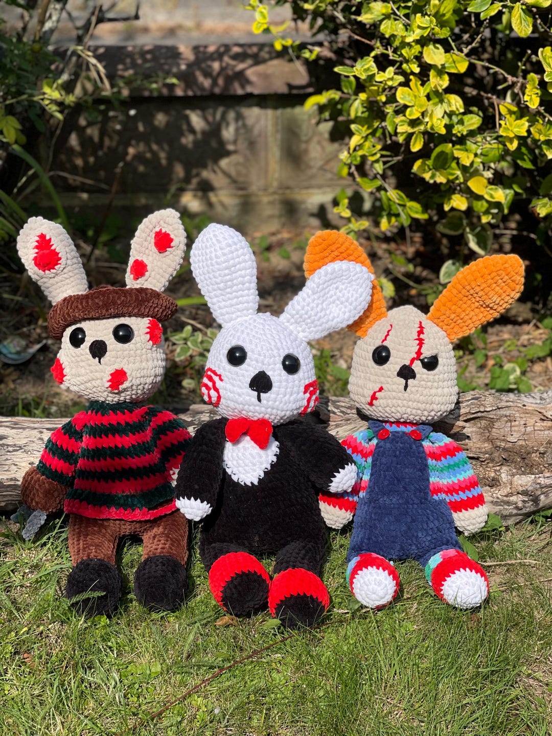 Horror Trio Classics Crochet Pattern | PDF Horror Crochet Bunny ...