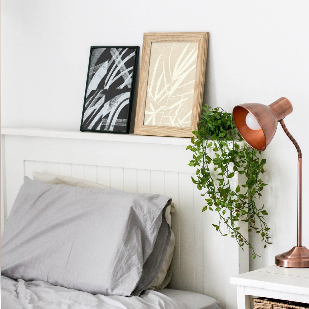 Neutral Abstract Botanical Printable Wall Art, Natural Print ...