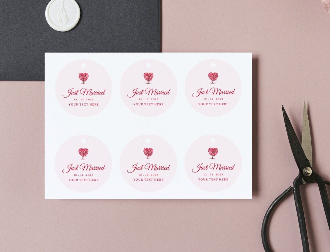 Editable Round Tags Editable in Canva Instant Download - Etsy UK
