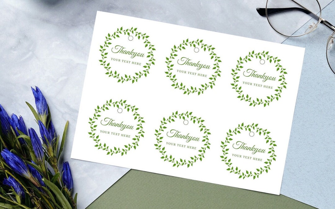 Editable Round Tags Editable in Canva Instant Download - Etsy