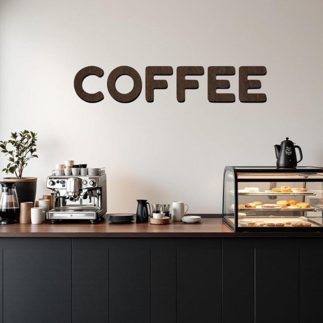 Custom Wooden Letters – Walnut Finish Cutout Sign – Wall Decor in 3 ...