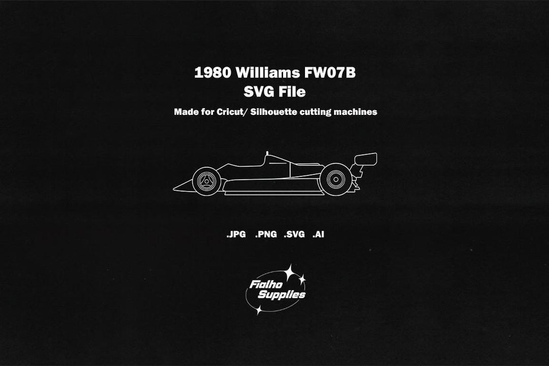 1980 Williams FW07B | SVG - Etsy