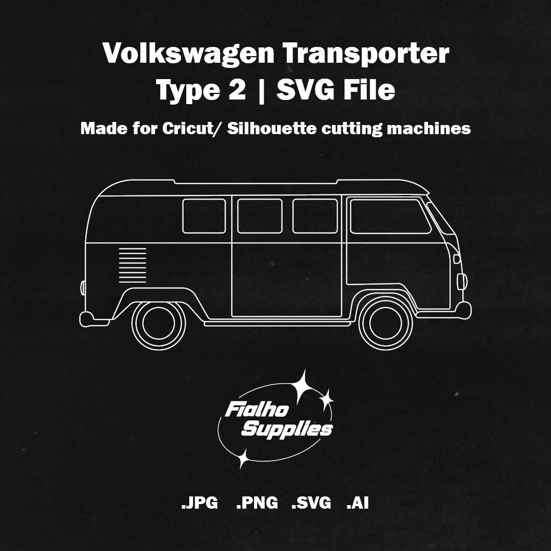 Volkswagen Transport Type 2 | SVG - Etsy
