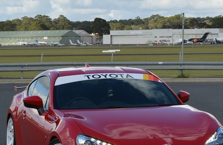 Toyota Vintage Style Windshield Banner | Universal Fit (160 Cm Length ...
