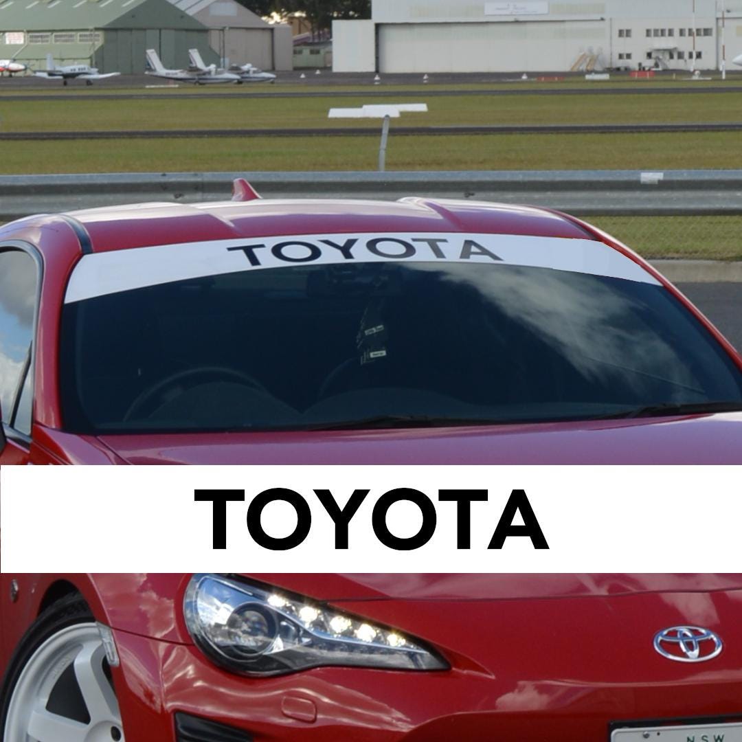 Toyota Windshield Banner | Universal Fit (160 Cm Length) - Etsy