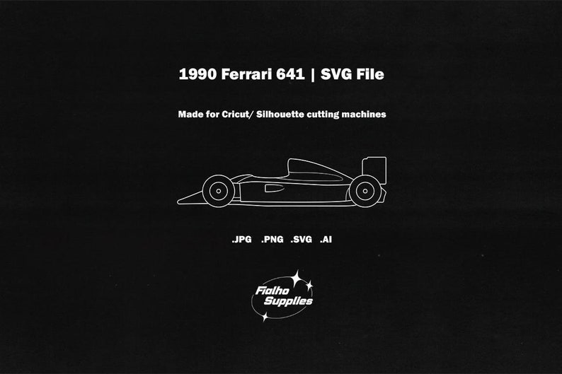 1990 Ferrari 641 | SVG - Etsy
