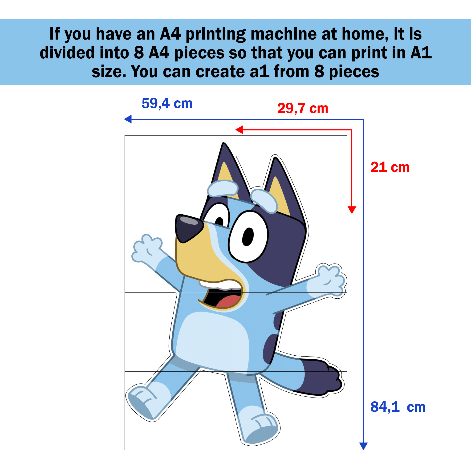 Bluey Dog Bluey Cutout Bingo Bluey Party Decoration - Etsy