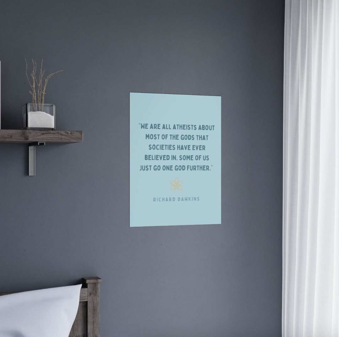 Digital and Printable Richard Dawkins Atheist Quote Poster 18x24 - Etsy
