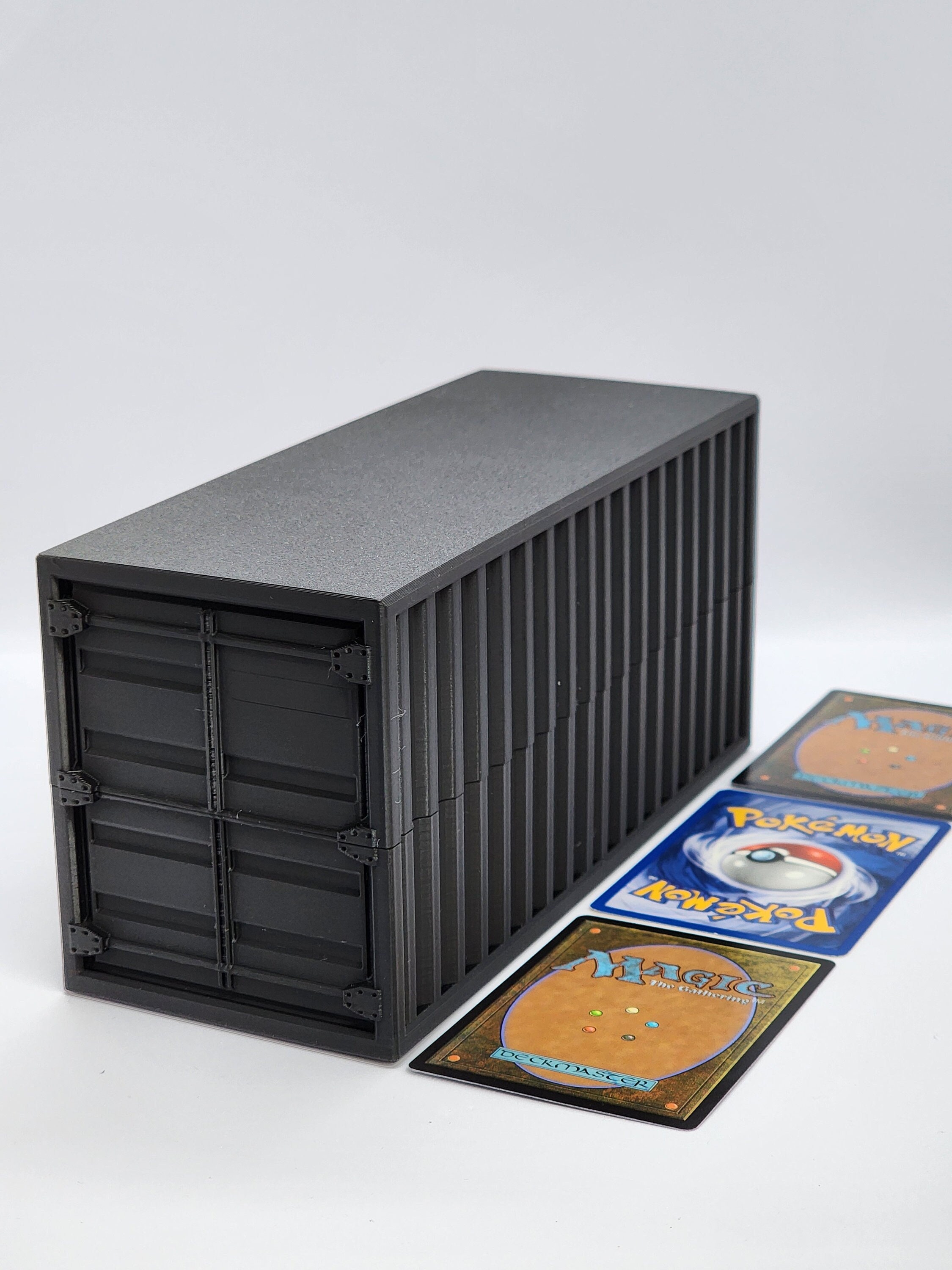 Shipping Container Deck Box holds up to 200 Double-sleeved MTG Cards - Etsy