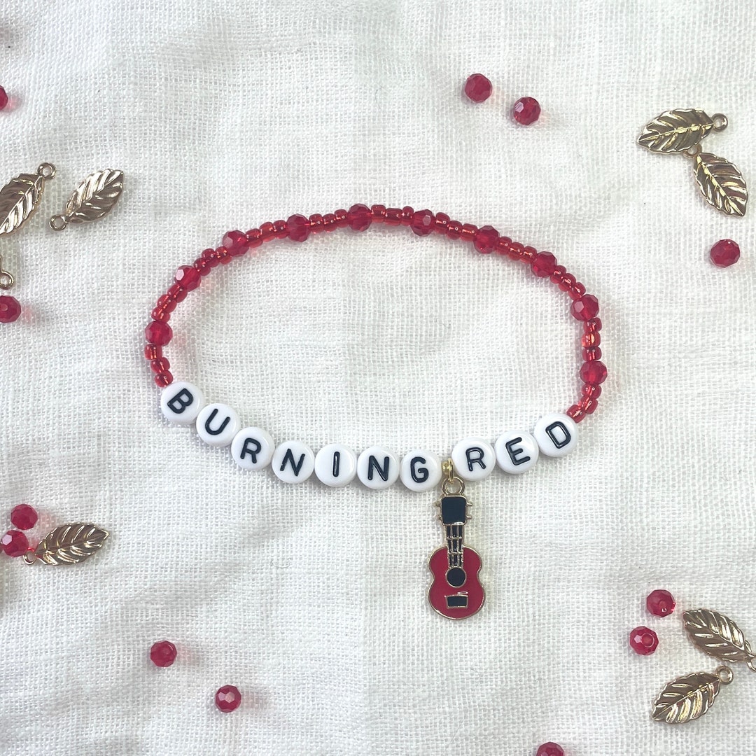 Burning Red Taylor Swift Eras Tour Red Swiftie Seed Bead Friendship ...