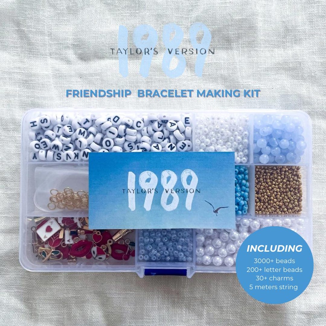 1989 Friendship Bracelet Making Kit Box of Beads and Charms for DIY ...