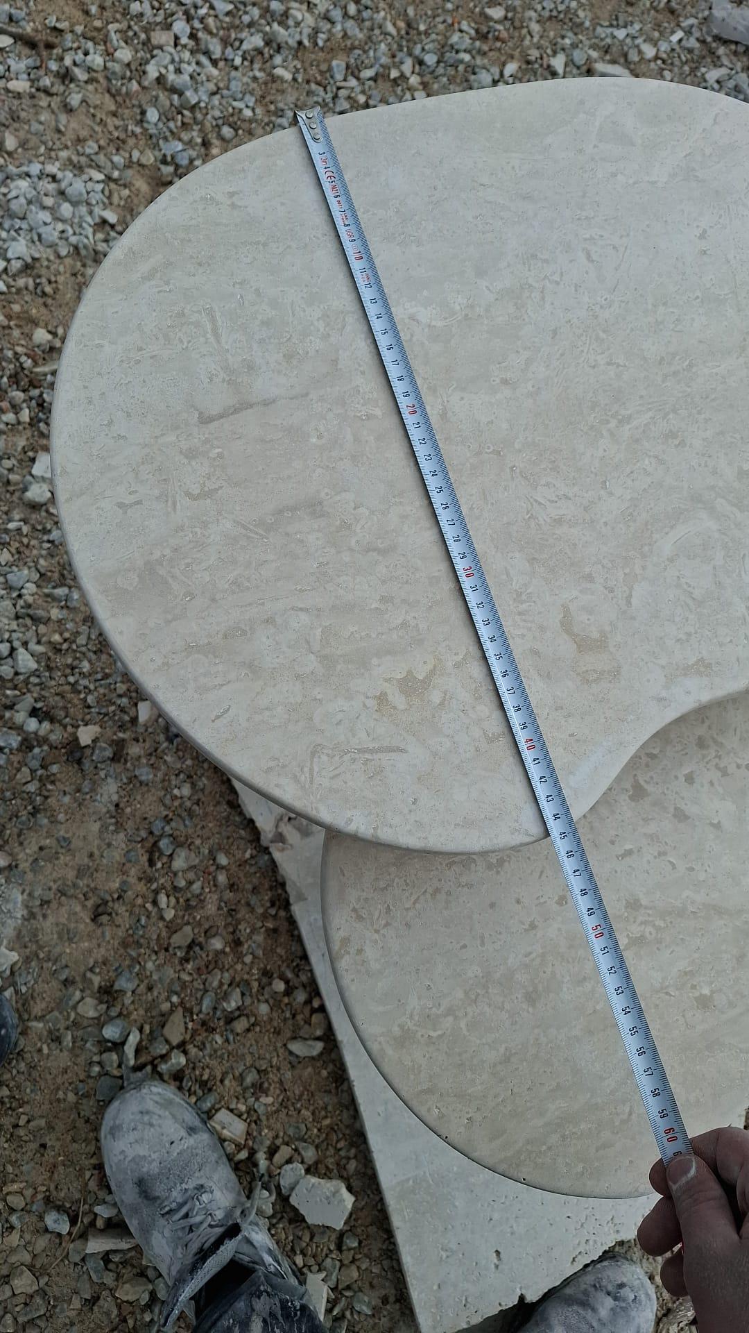 Travertine Coffe Table, Travertine Table, Corded Coffe Table, Marble ...