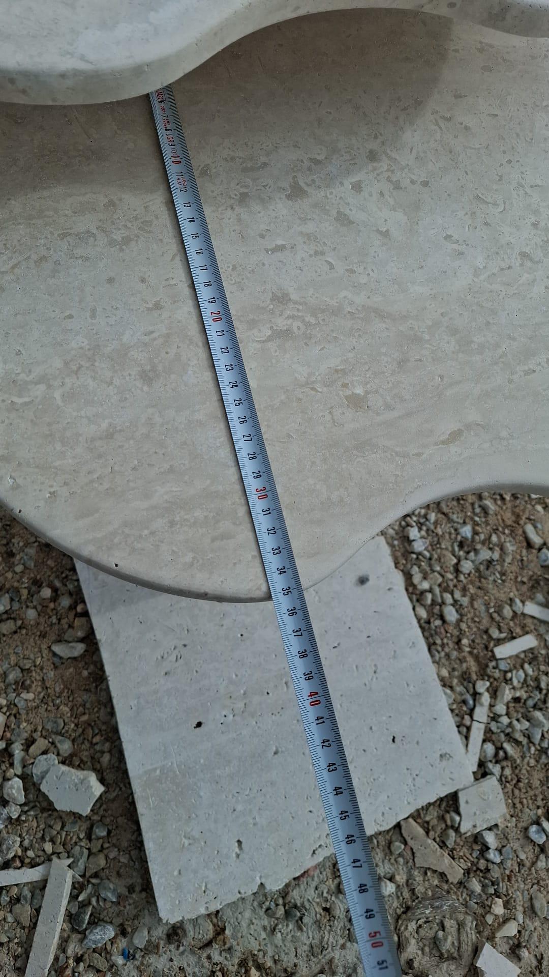 Travertine Coffe Table, Travertine Table, Corded Coffe Table, Marble ...