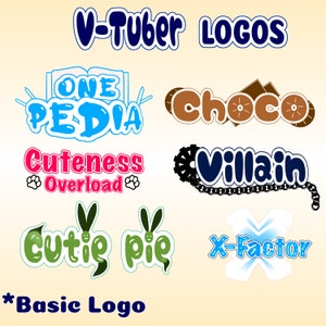 Custom Vtuber Logo Basic Package - Etsy