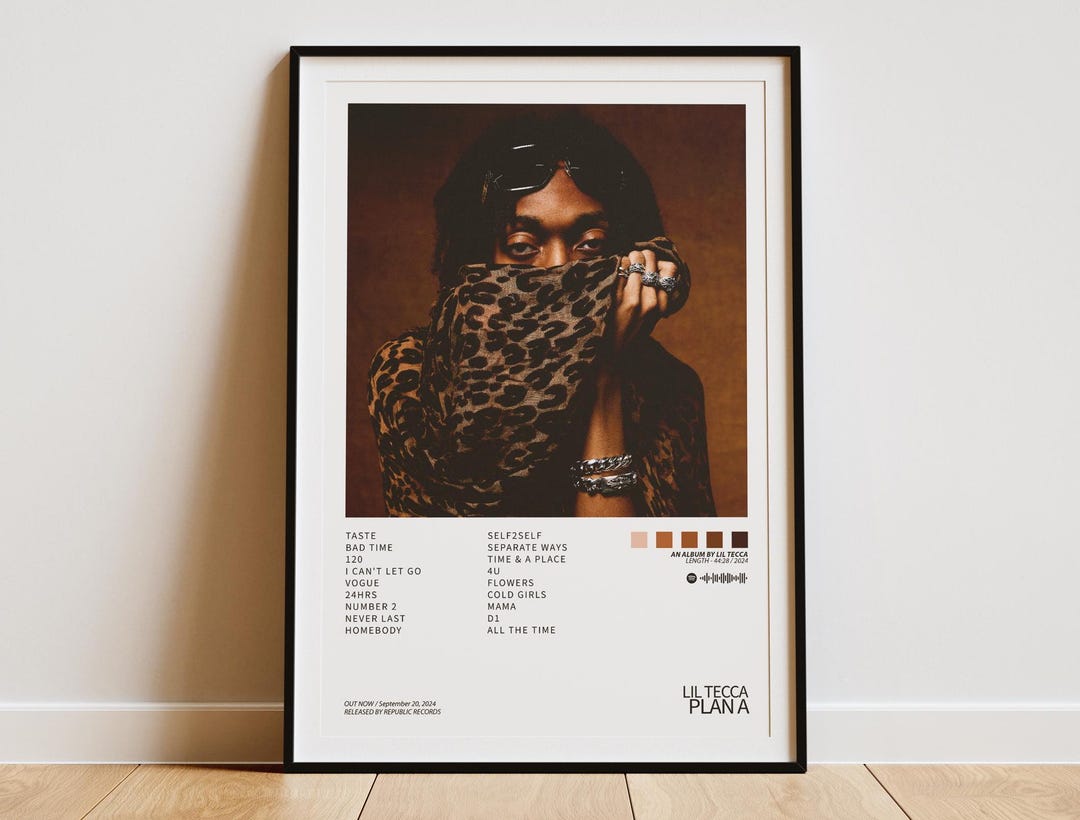 Lil Tecca - Plan A Album Cover Art Print (digital Download) - Etsy