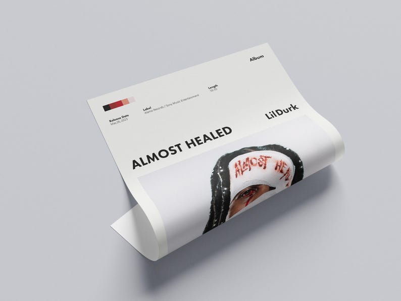 Lil Durk Album Poster Set Digital Print - Almost Healed, Loyal Bros 2 ...