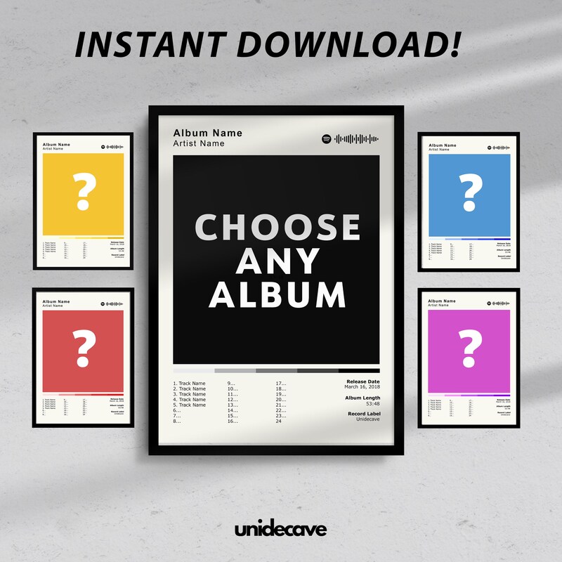 Music Album Posters - Etsy