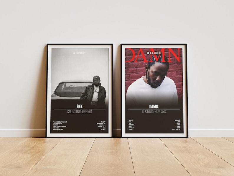 Kendrick Lamar Album Poster Pack – DAMN, GNX, Mr. Morale Poster Set ...