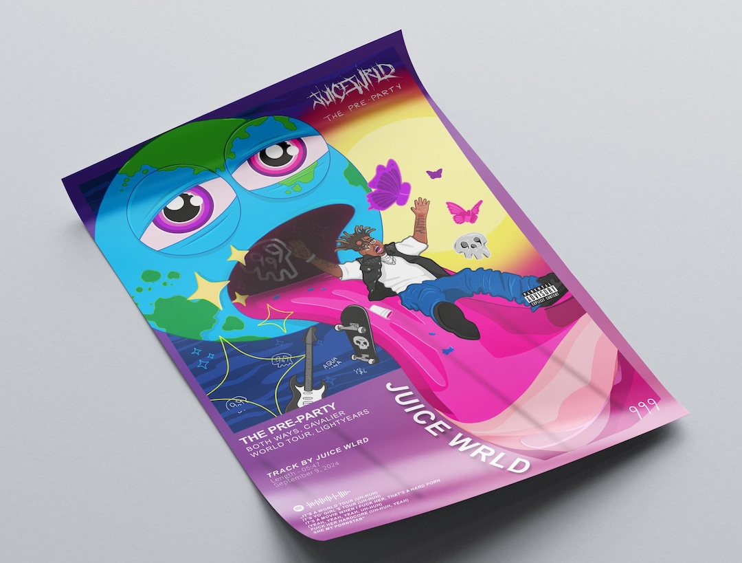 Juice WRLD - the Pre-party Digital Album Cover - Premium Album Poster ...