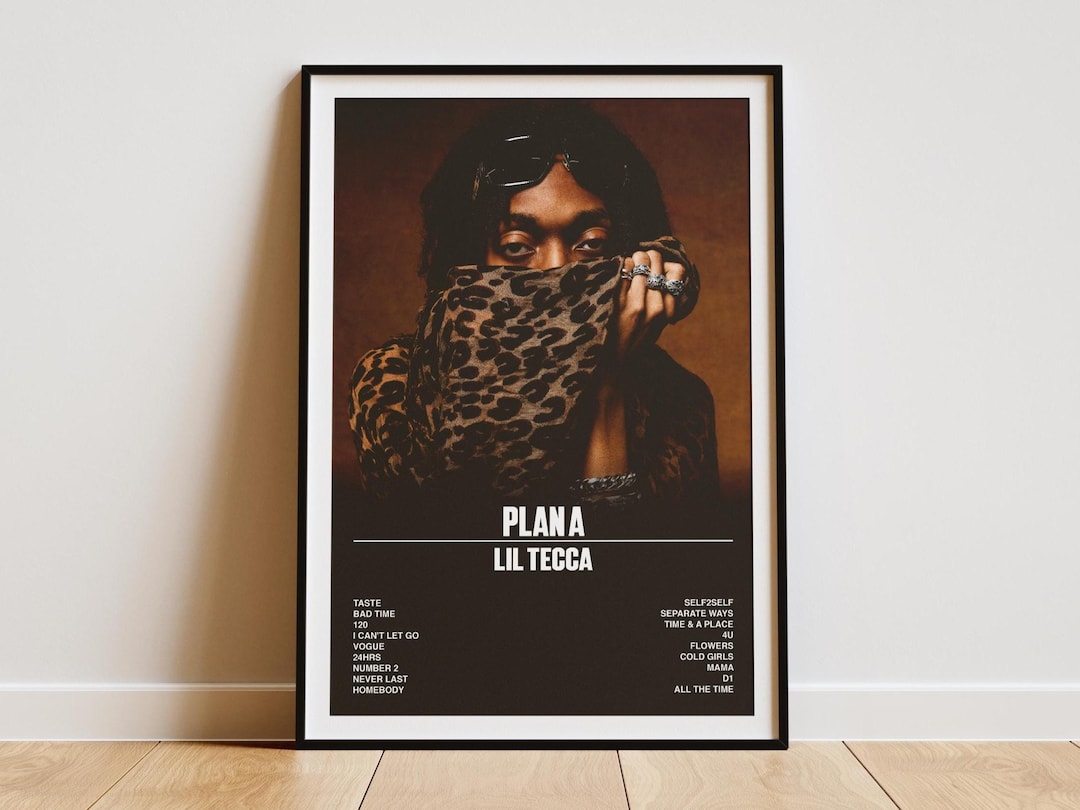 Lil Tecca Plan A Poster – Digital Album Cover Art Print – Hip Hop Wall ...
