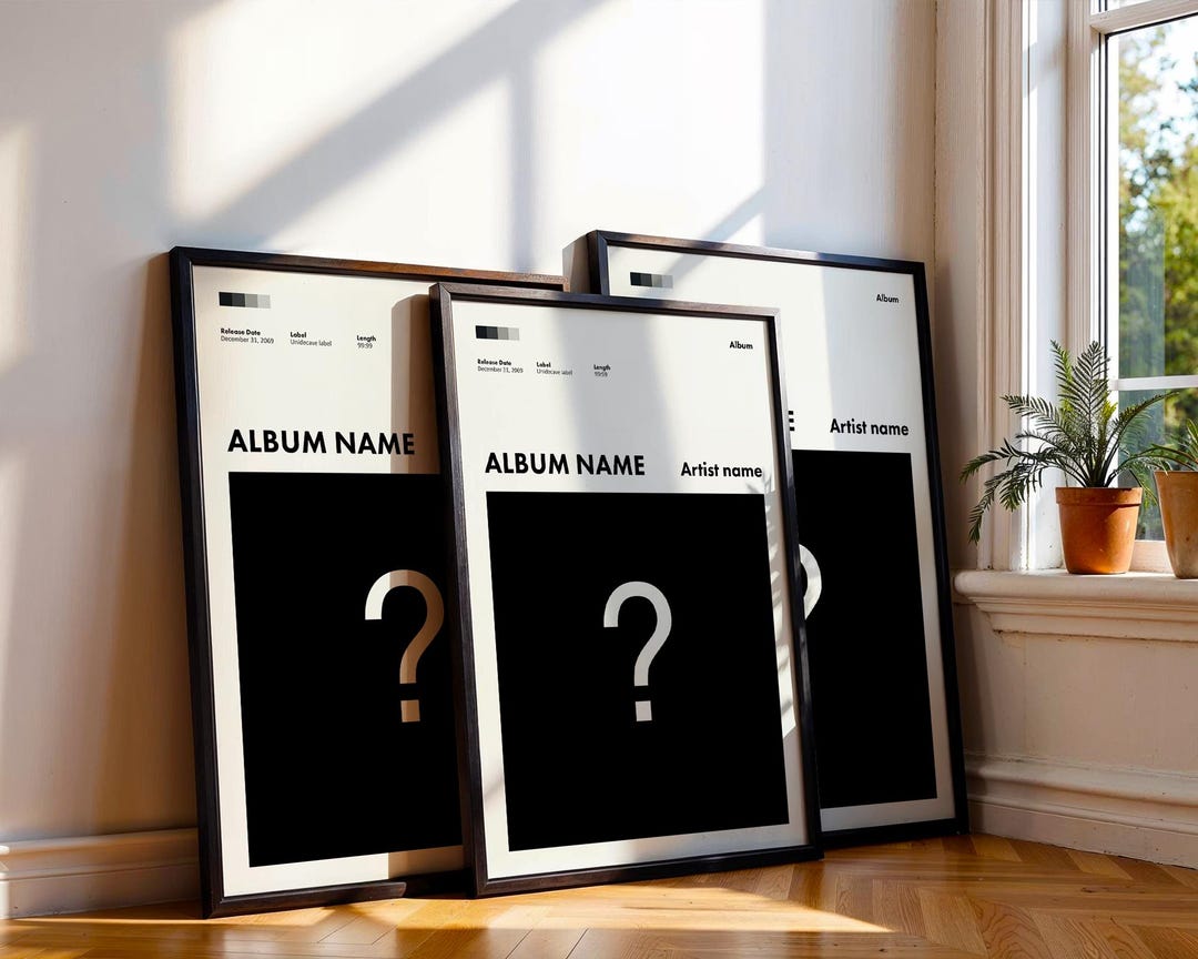 Custom Design Your Own Digital Album Poster Set of 3 - Custom Music ...