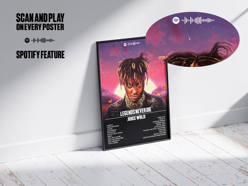 Juice WRLD Album Cover Poster Bundle – Rap Music Art - Digital Download ...