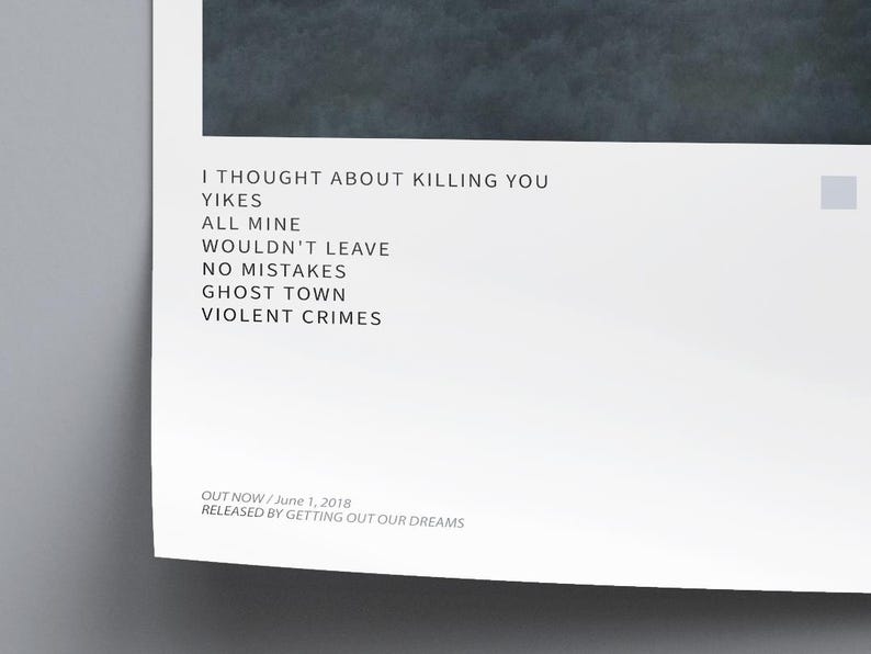 Kanye West - Ye Digital Album Cover Poster | Room Aesthetic | Album ...