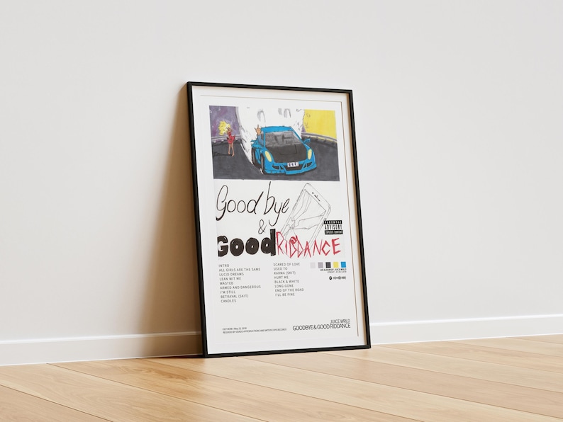 Juice WRLD - Goodbye & Good Riddance Album Cover Digital Poster ...