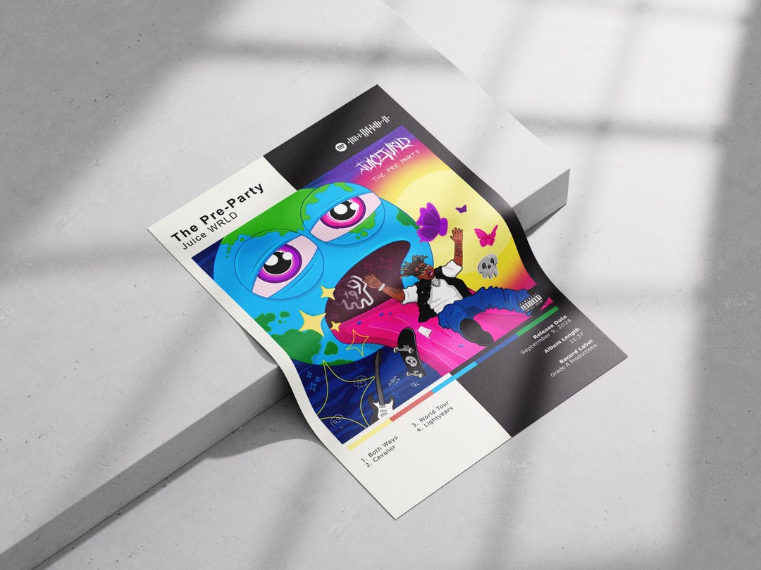 Juice WRLD - the Pre-party Digital Album Cover Light and Dark | Digital ...