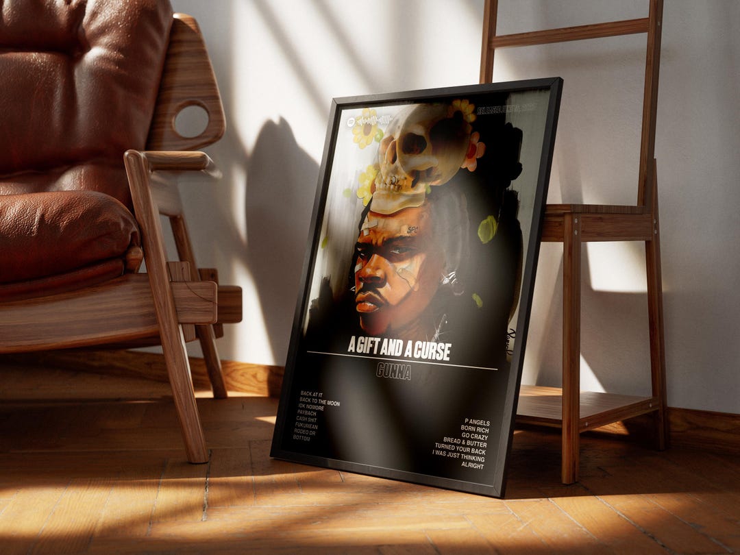 Gunna - a Gift & a Curse Digital Album Cover Poster | Gift for Him ...