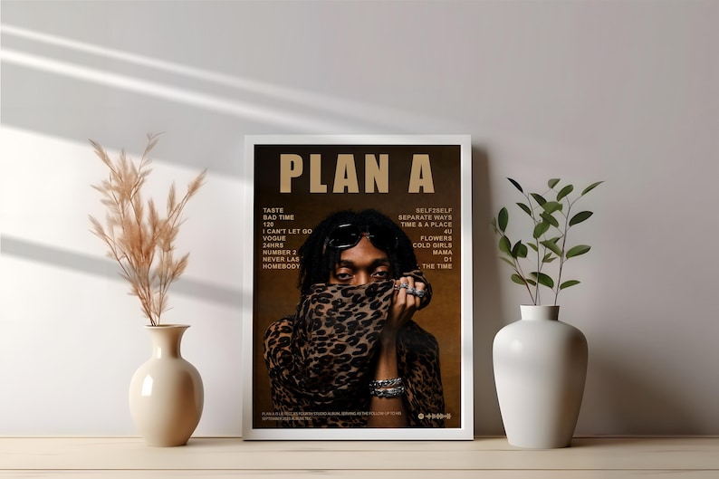 Lil Tecca Plan A Album Cover Digital Poster Premium Album Poster ...