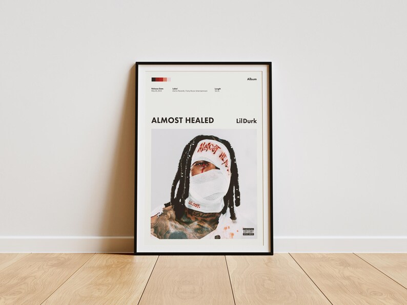 Lil Durk Album Poster Set Digital Print - Almost Healed, Loyal Bros 2 ...