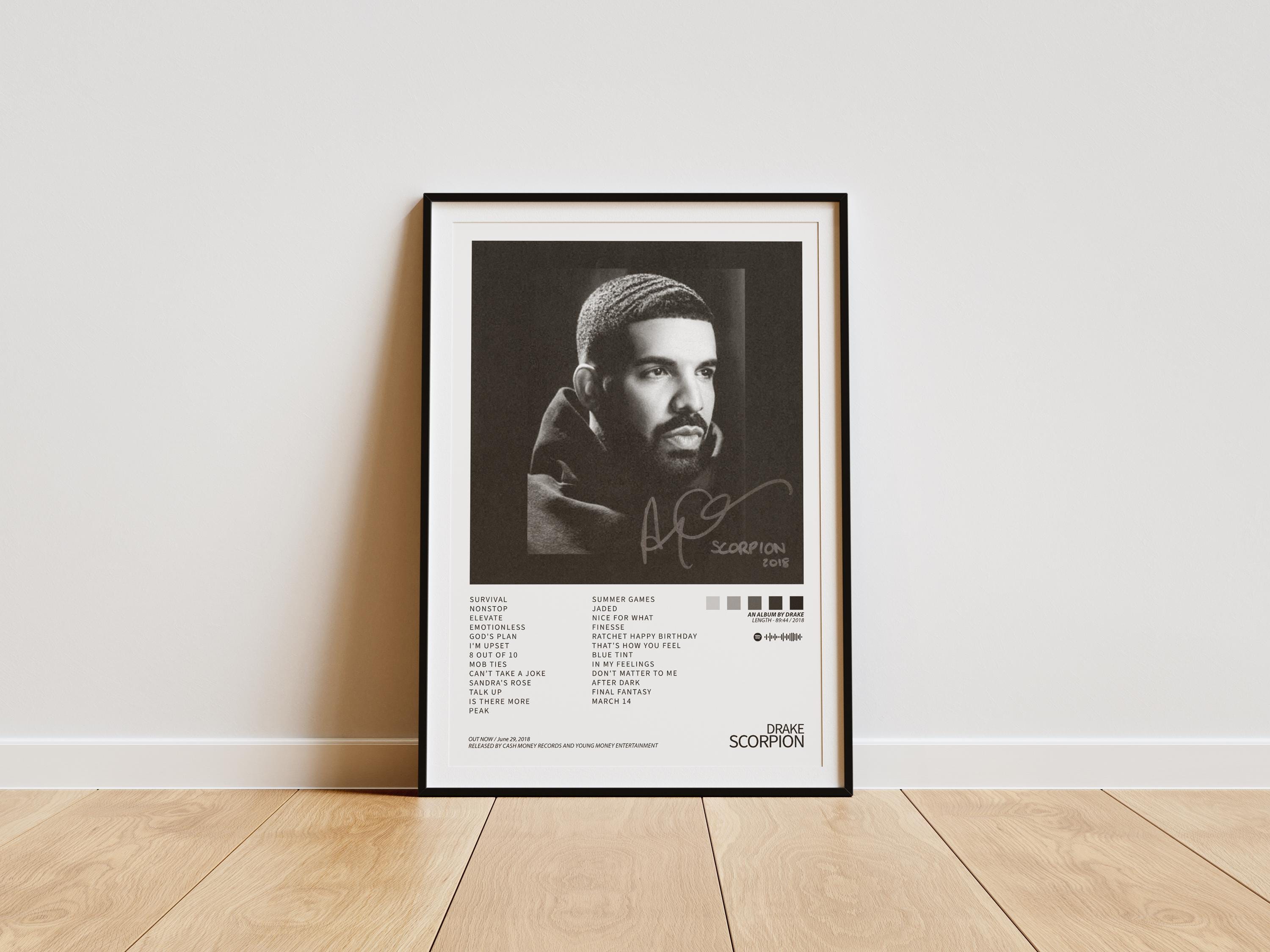Drake - 6 Album Cover Digital Poster Bundle - Nothing Was the Same ...