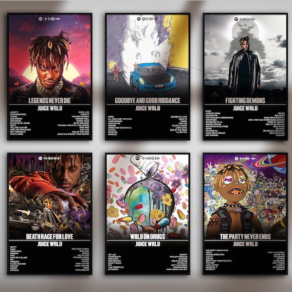 Juice Wrld Poster Wall Art - Etsy