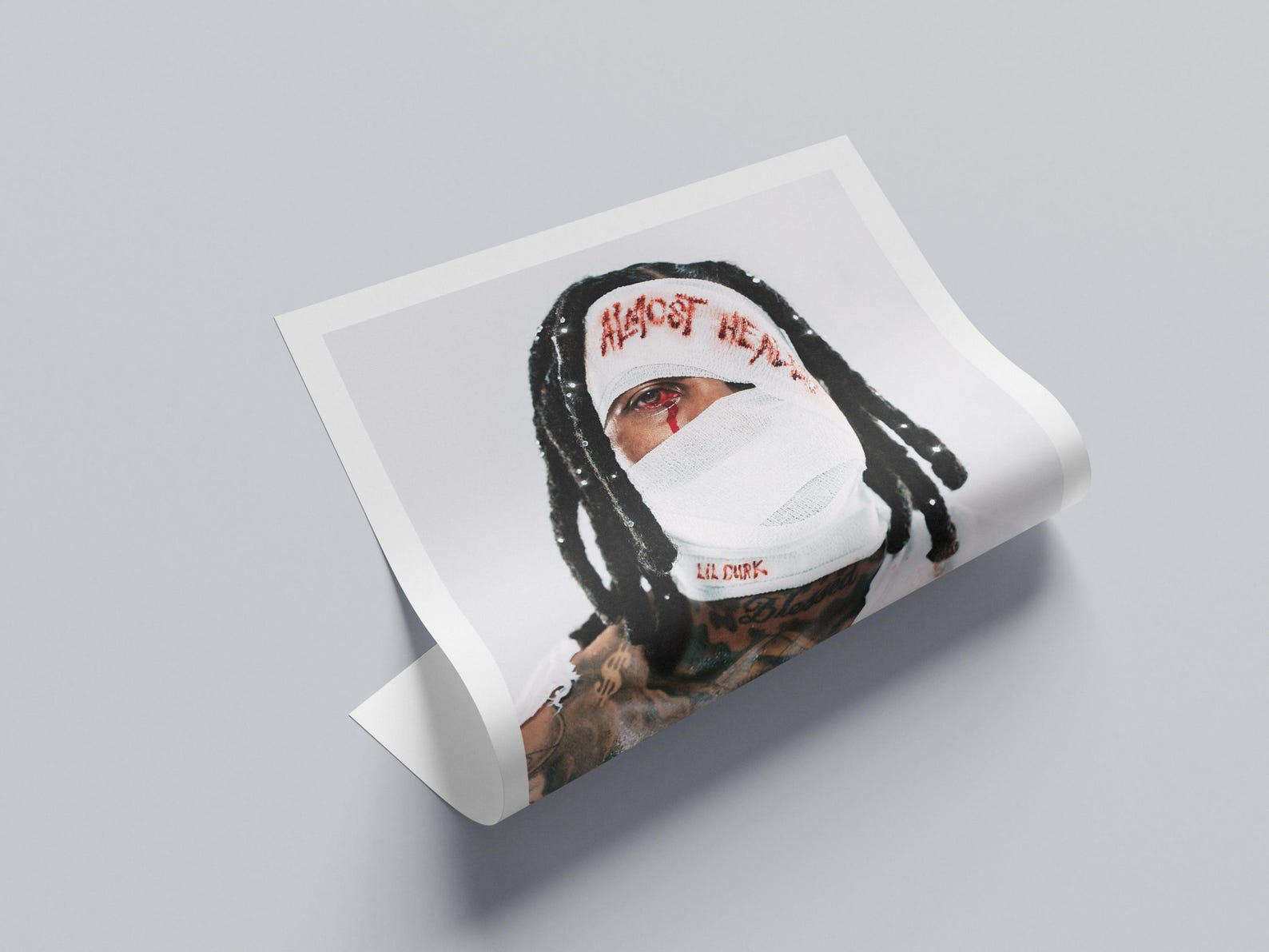 Lil Durk - Almost Healed Album Cover Digital Poster | All My Life Song ...
