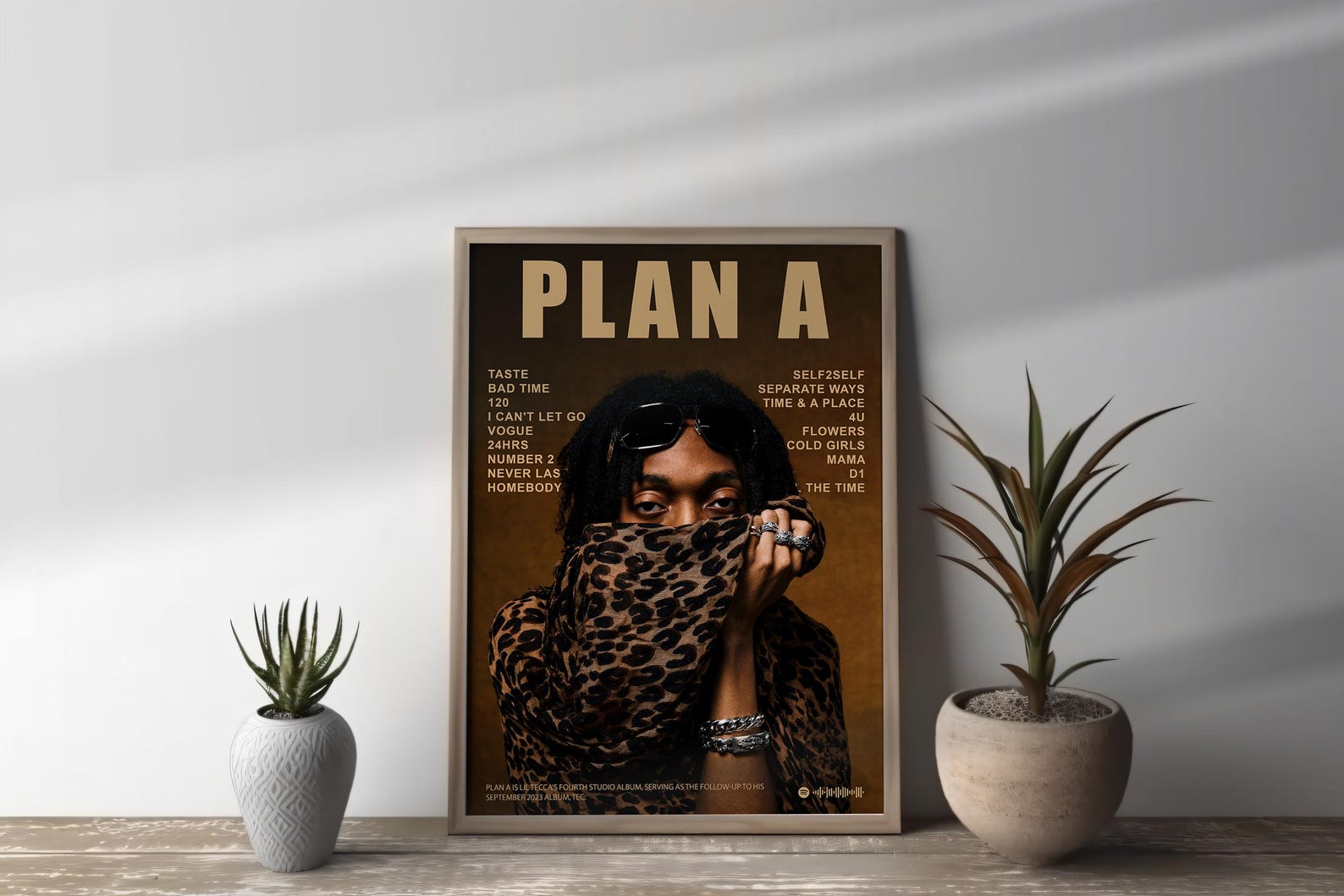 Lil Tecca Plan A Album Cover Digital Poster Premium Album Poster ...