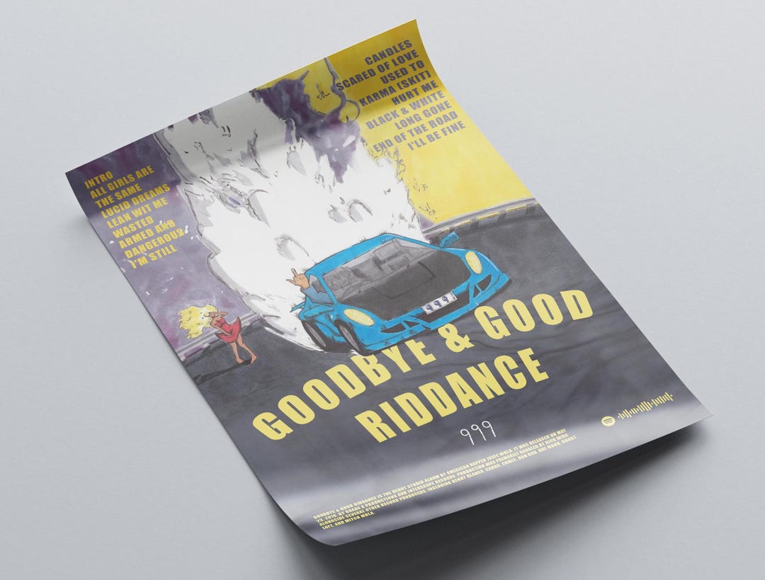 Juice WRLD - Goodbye & Good Riddance Digital Album Cover Poster ...