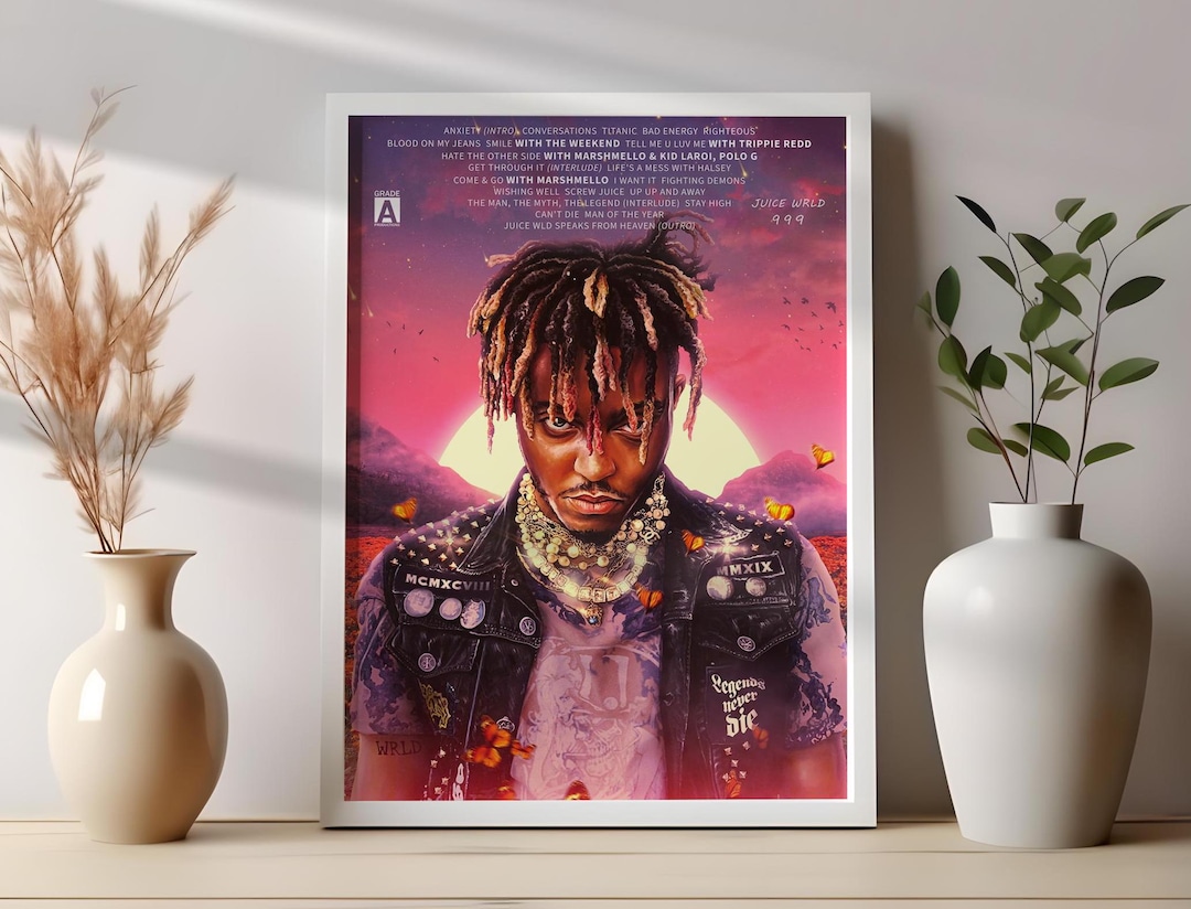 Juice WRLD - Legends Never Die Album Cover Digital Poster Gift ...