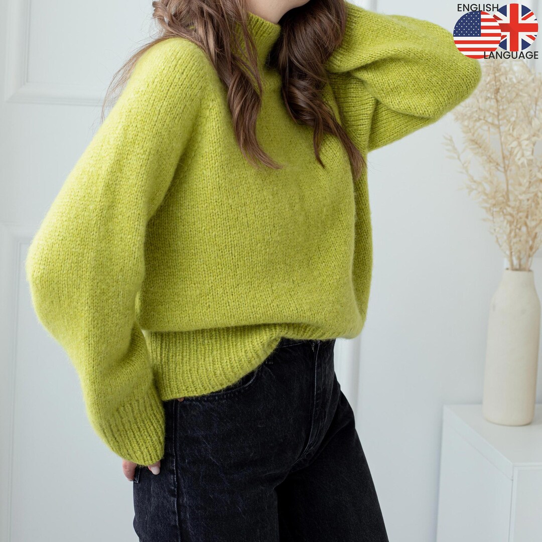 Marvin Sweater Knitting Pattern: Top-down, Oversized, Basic Raglan ...