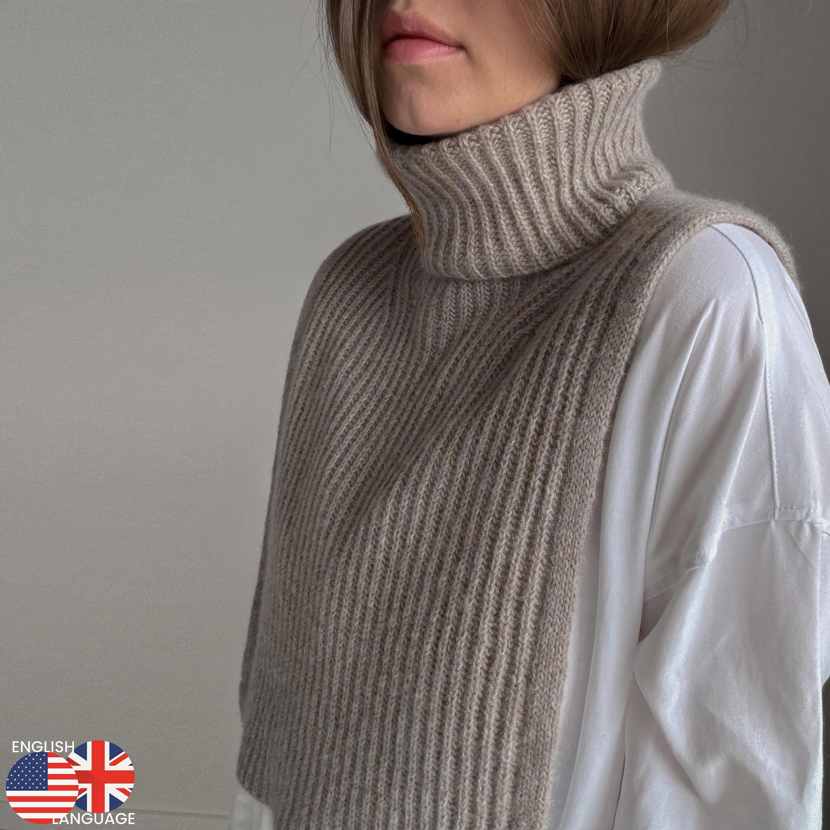 Bobbi Neck Warmer Knitting Pattern: Elegant Woolen Turtleneck Accessory ...