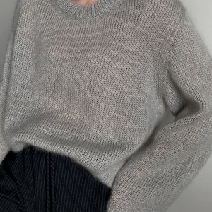 Micaela Sweater Knitting Pattern: Elegant Oversized Mohair Pullover ...