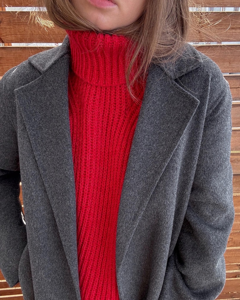 Bobbi Neck Warmer Knitting Pattern: Elegant Woolen Turtleneck Accessory ...