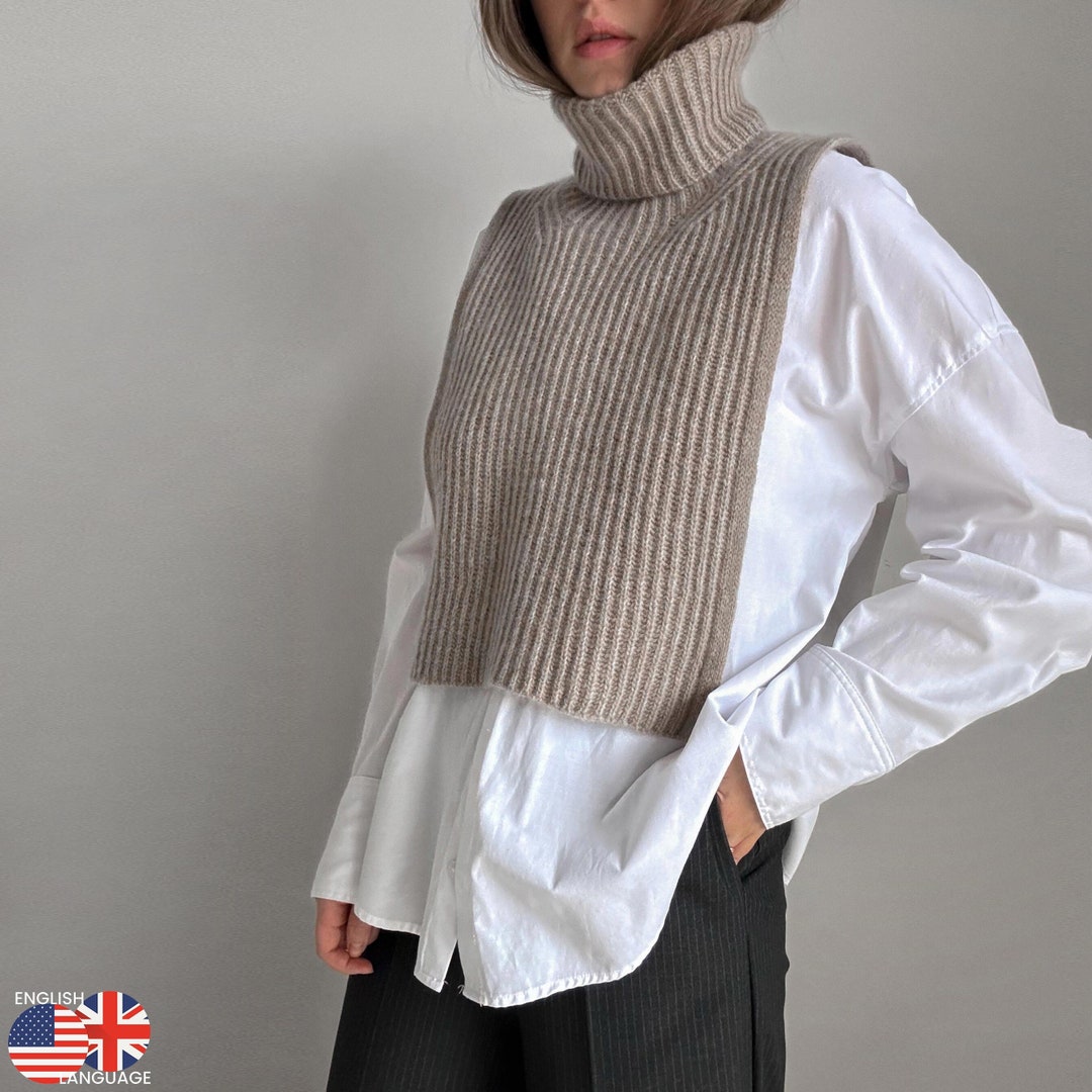 Bobbi Neck Warmer Knitting Pattern: Unisex Woolen Turtleneck Accessory ...