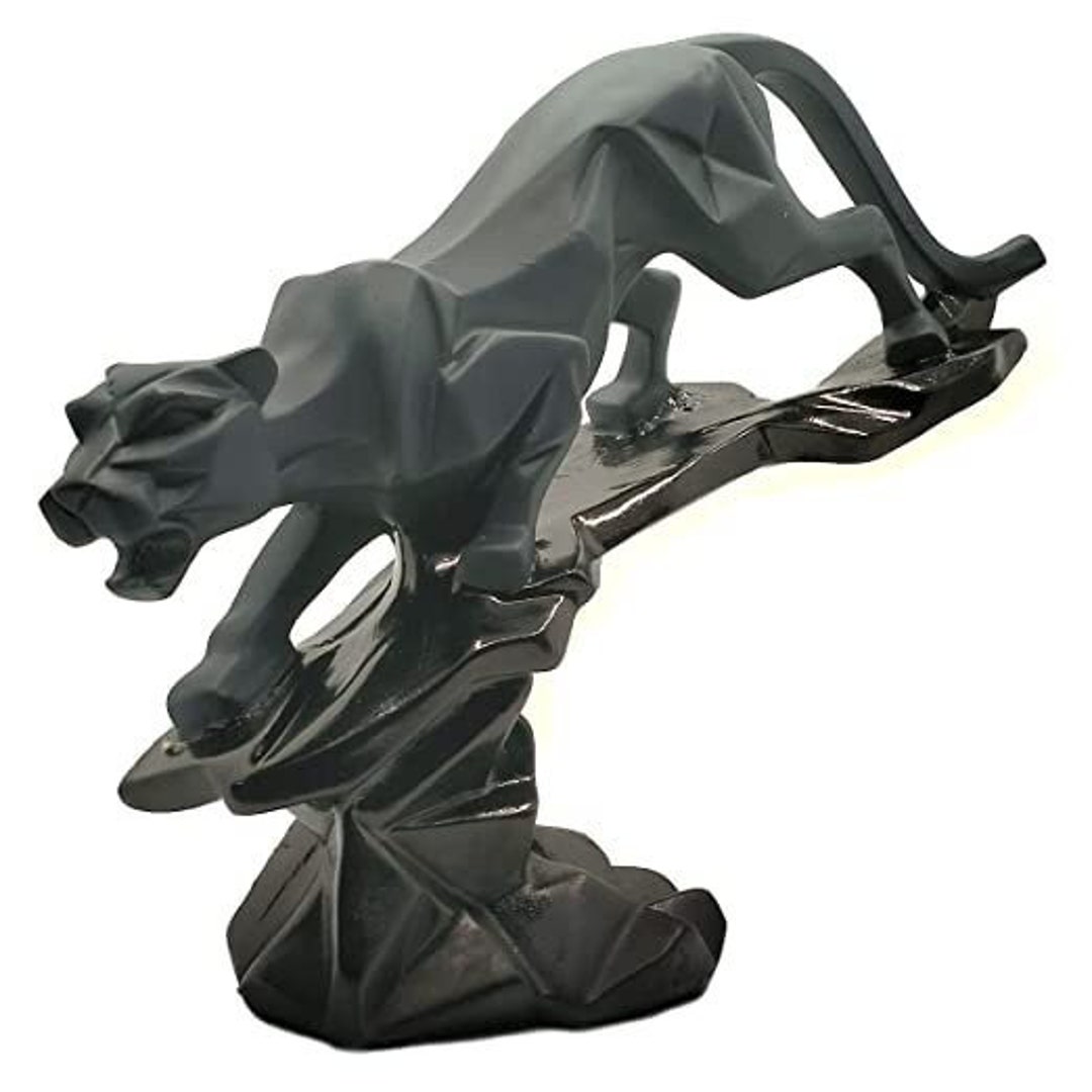 Matte Abstract Black Panther Statue Idol for Home Decor and - Etsy